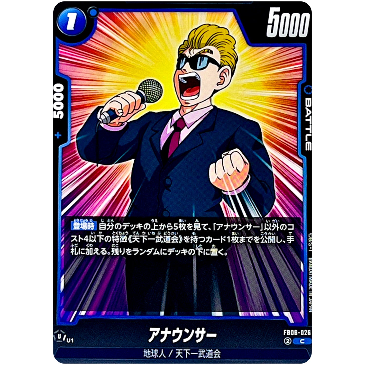 アナウンサー【C】(FB06-026 FB06)